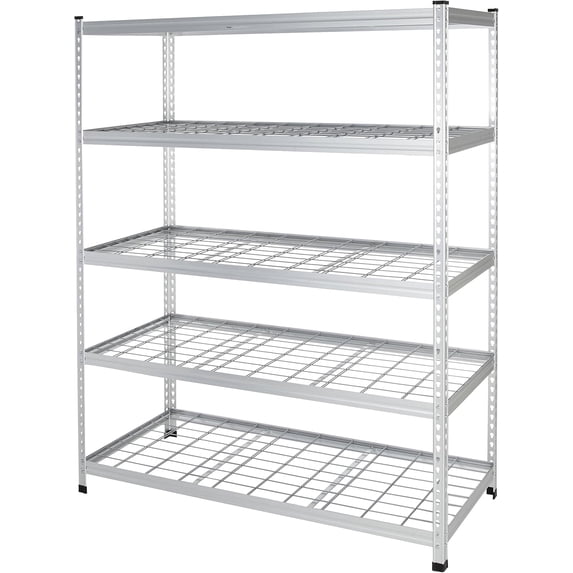 5 tier Medium Duty Storage Shelving Double Post Press Board Shelf ...