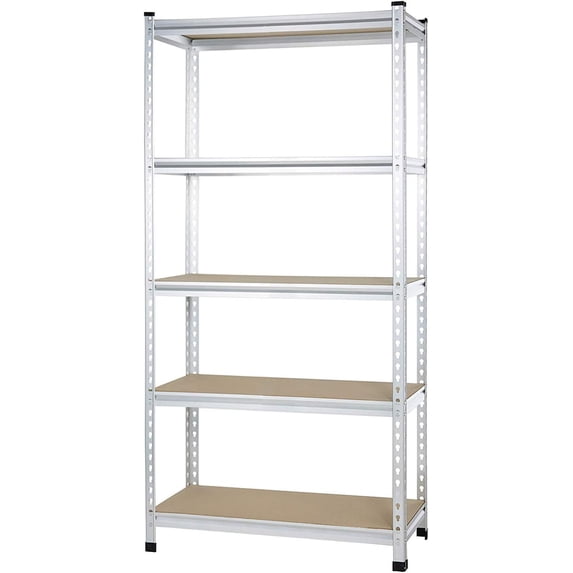 5 tier Medium Duty Storage Shelving Double Post Press Board Shelf ...