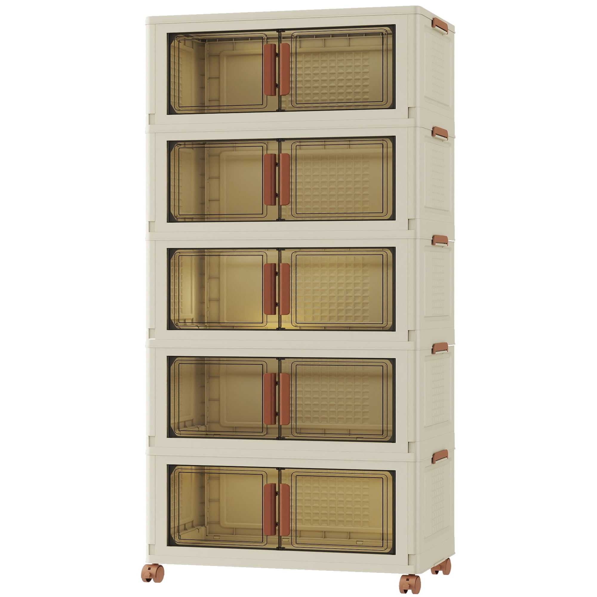 5-tier plastic storage bin with lid, 32.9 gallons per tier 16.5 X 16 X ...