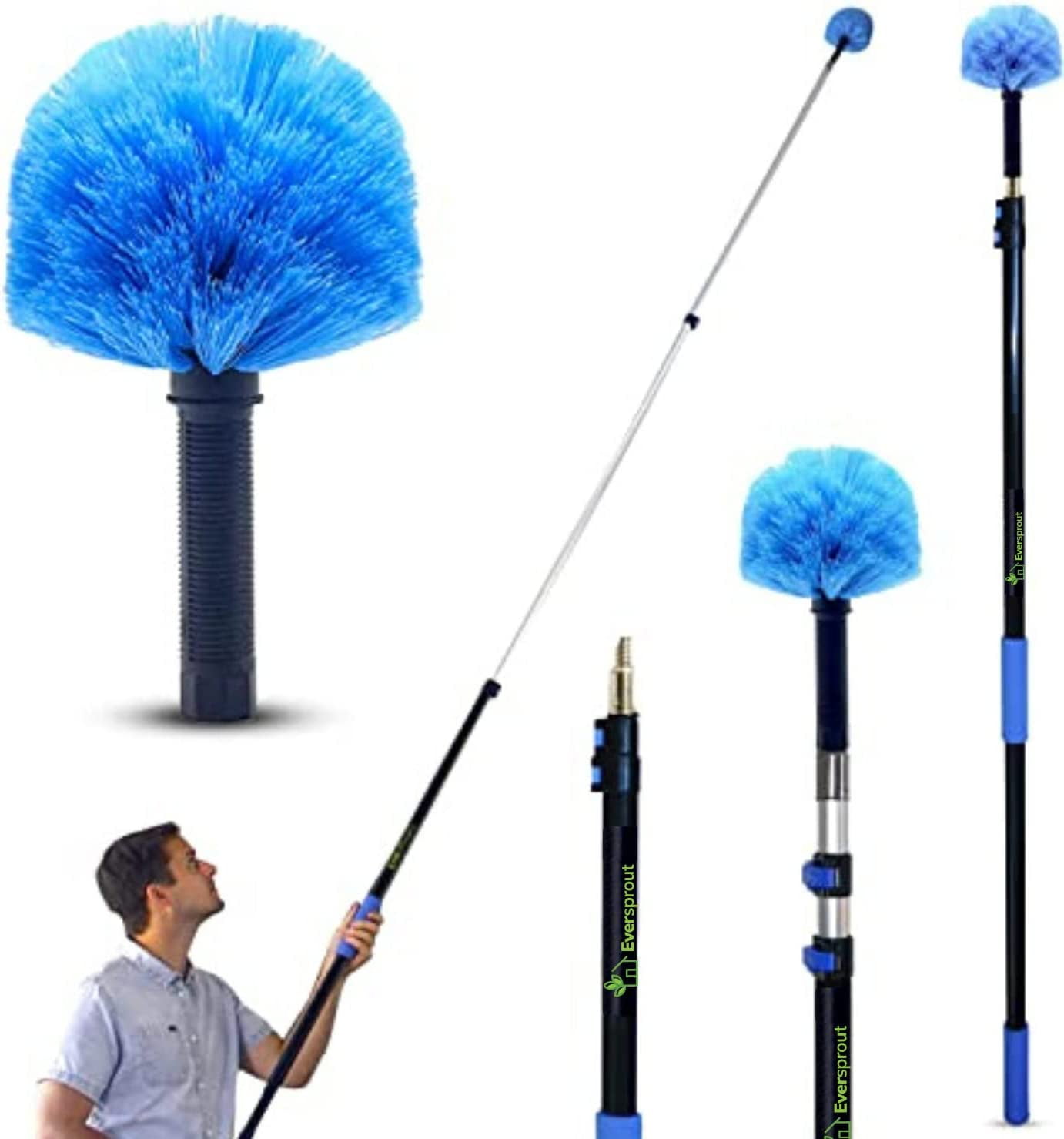 5-to-12ft Telescoping Durable Duster with Extension Pole – Lightweight ...