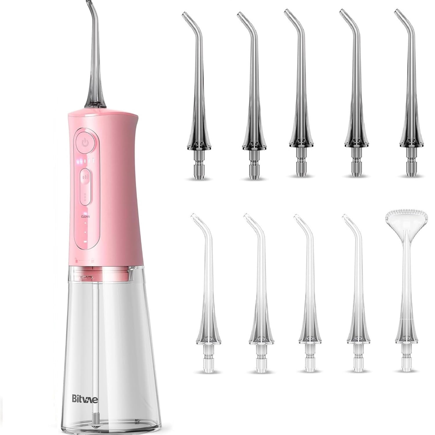 5 water flossers with 10 nozzles, 3 modes 5 intensity cordless water ...