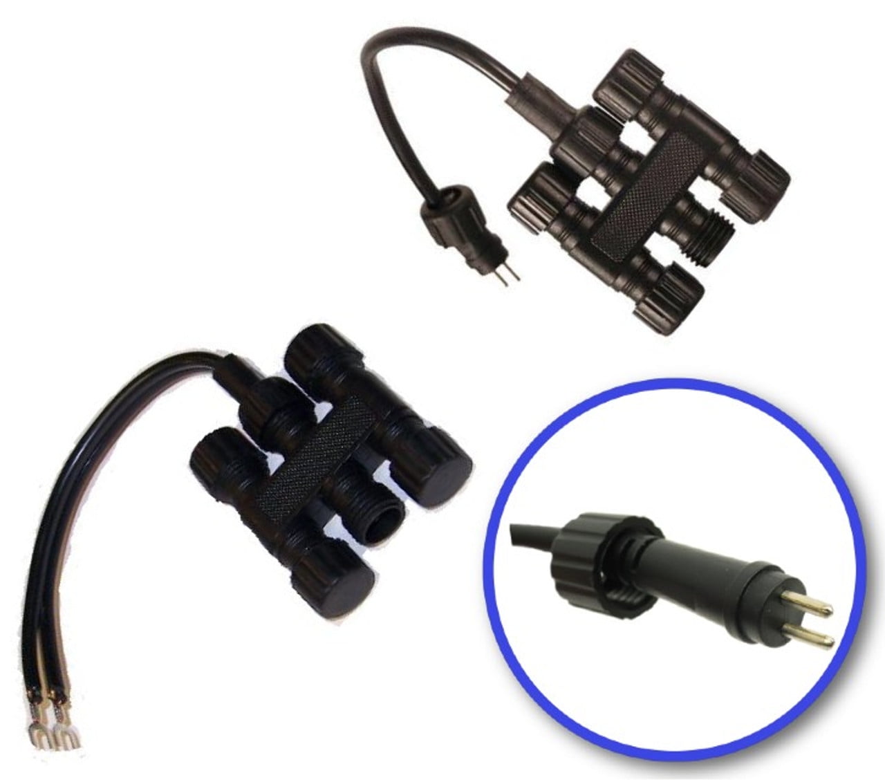 5-way Splitter for LED Pond Lights 2 prong 100w SP5-100 - Walmart.com