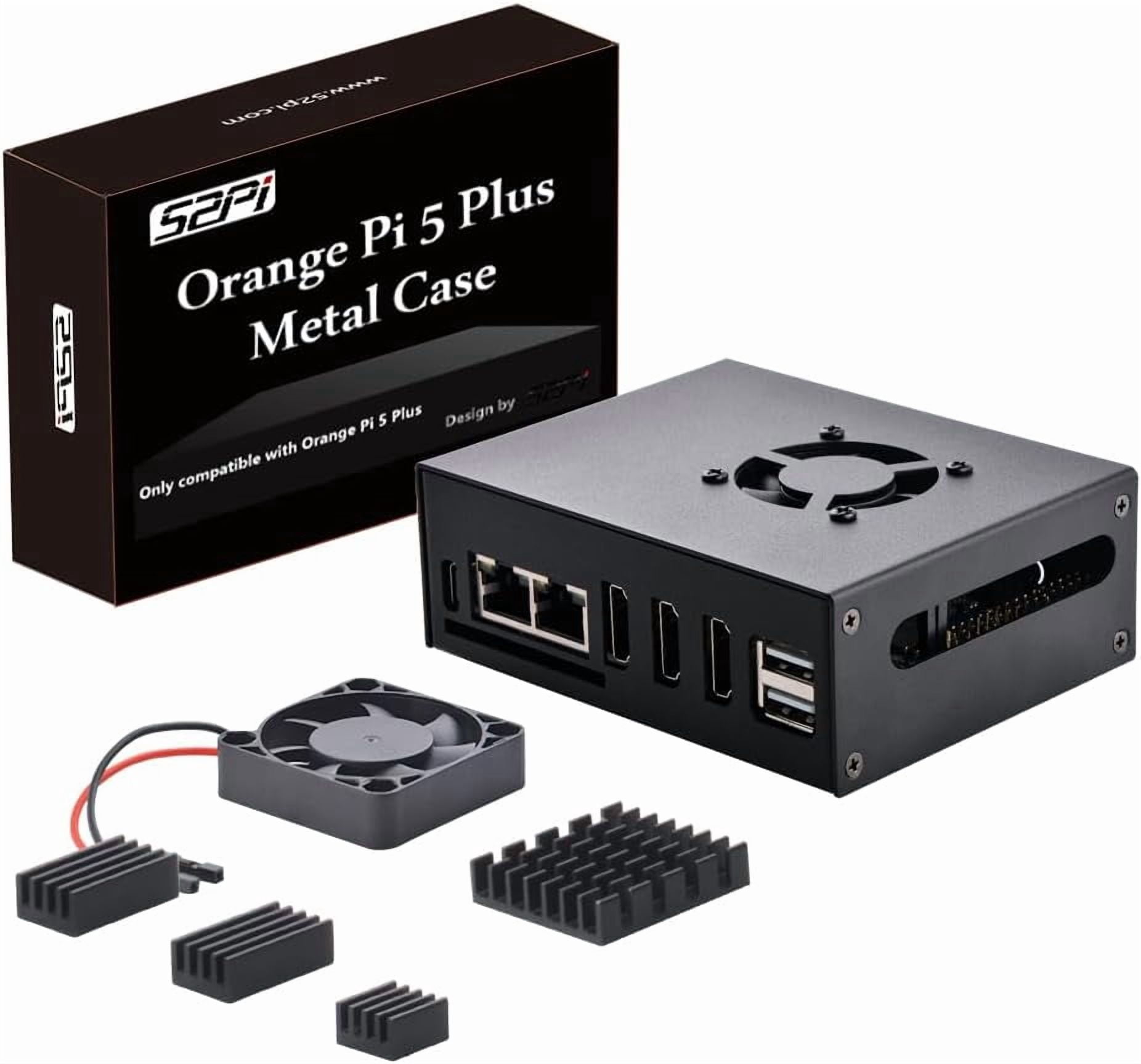 5 with cooling fan case, metal case with fan heat sink compatible with ...
