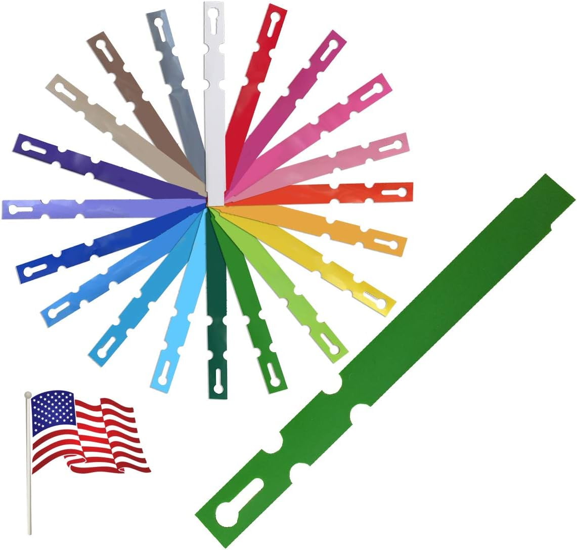 5" x 1/2" Green - 500 Pcs - Plastic Plant and Labels - Wrap Around rmal ...