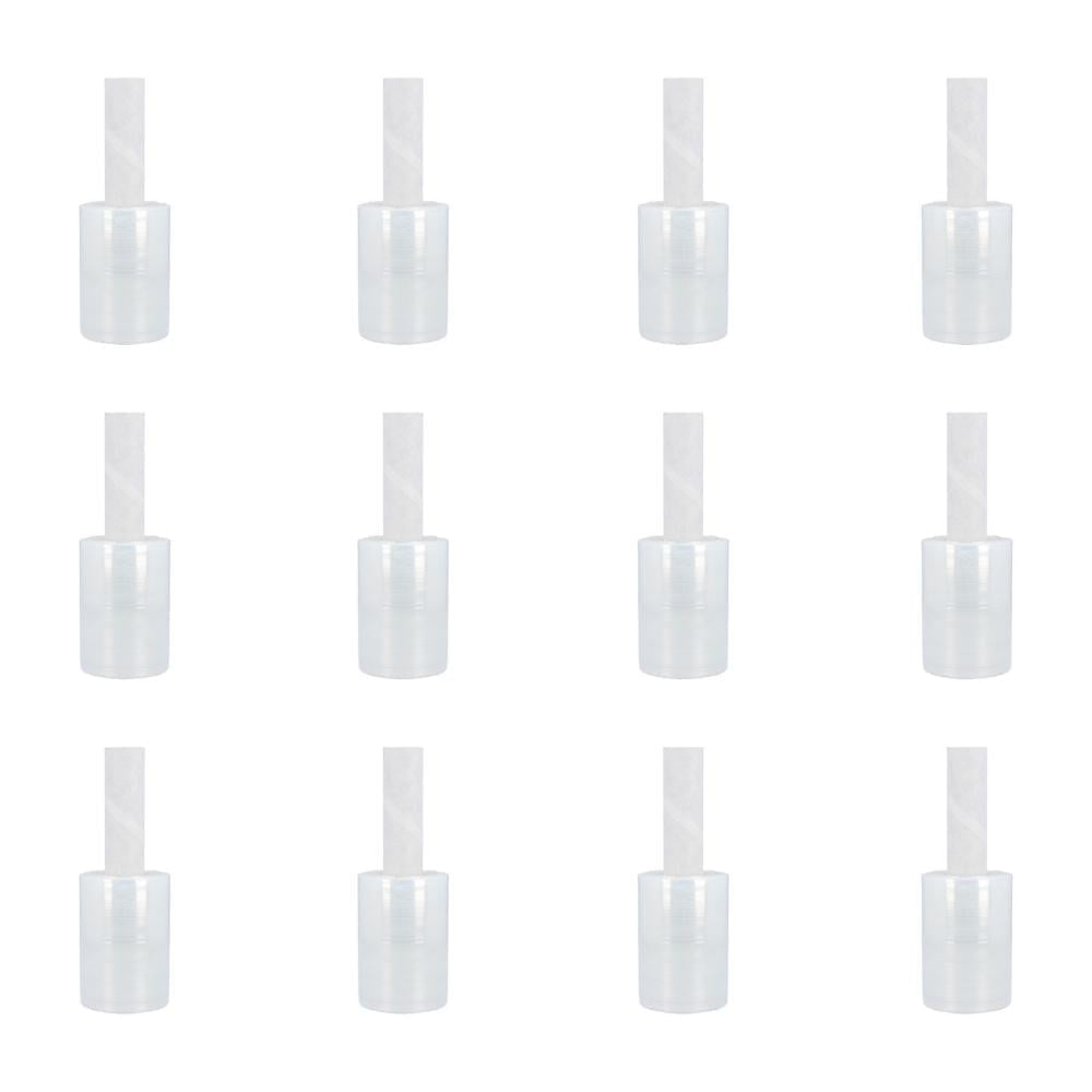MMBM Extended Core Mini Stretch Wrap 12 Rolls 5" x 1000' 90 Gauge Clear ...