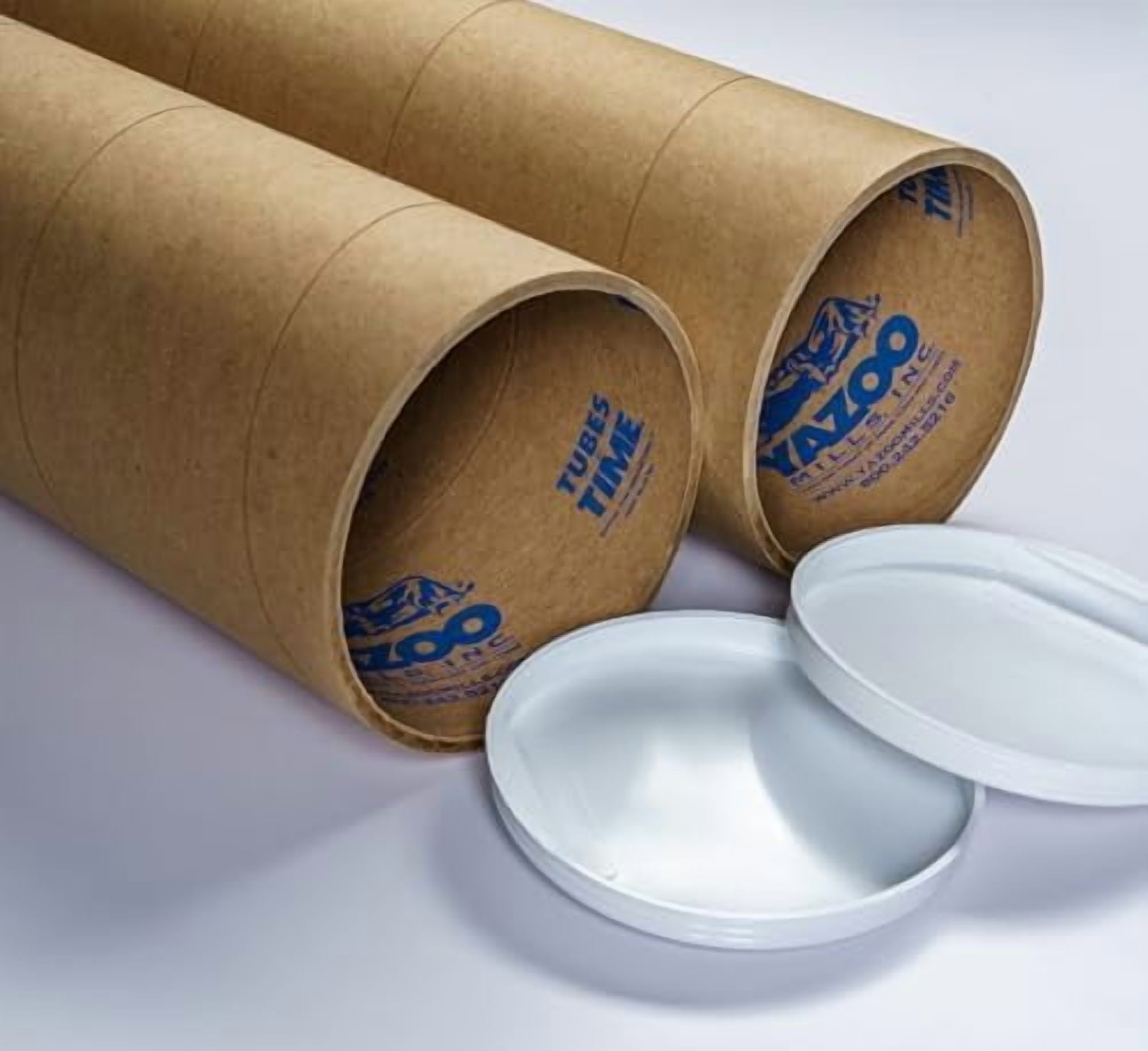 5" x .175 x 42 Heavy Duty Kraft Mailing Tubes with Plugs (Pack of 7 ...