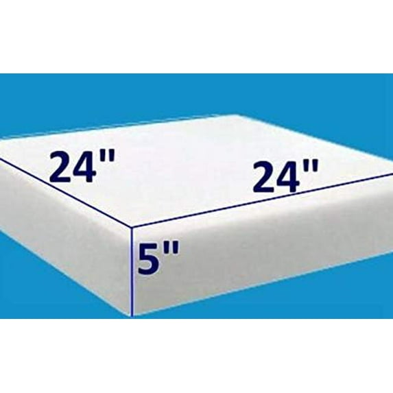 5" x 24" x 24" High Density Upholstery Foam Cushion (1844)(Upholstery ...