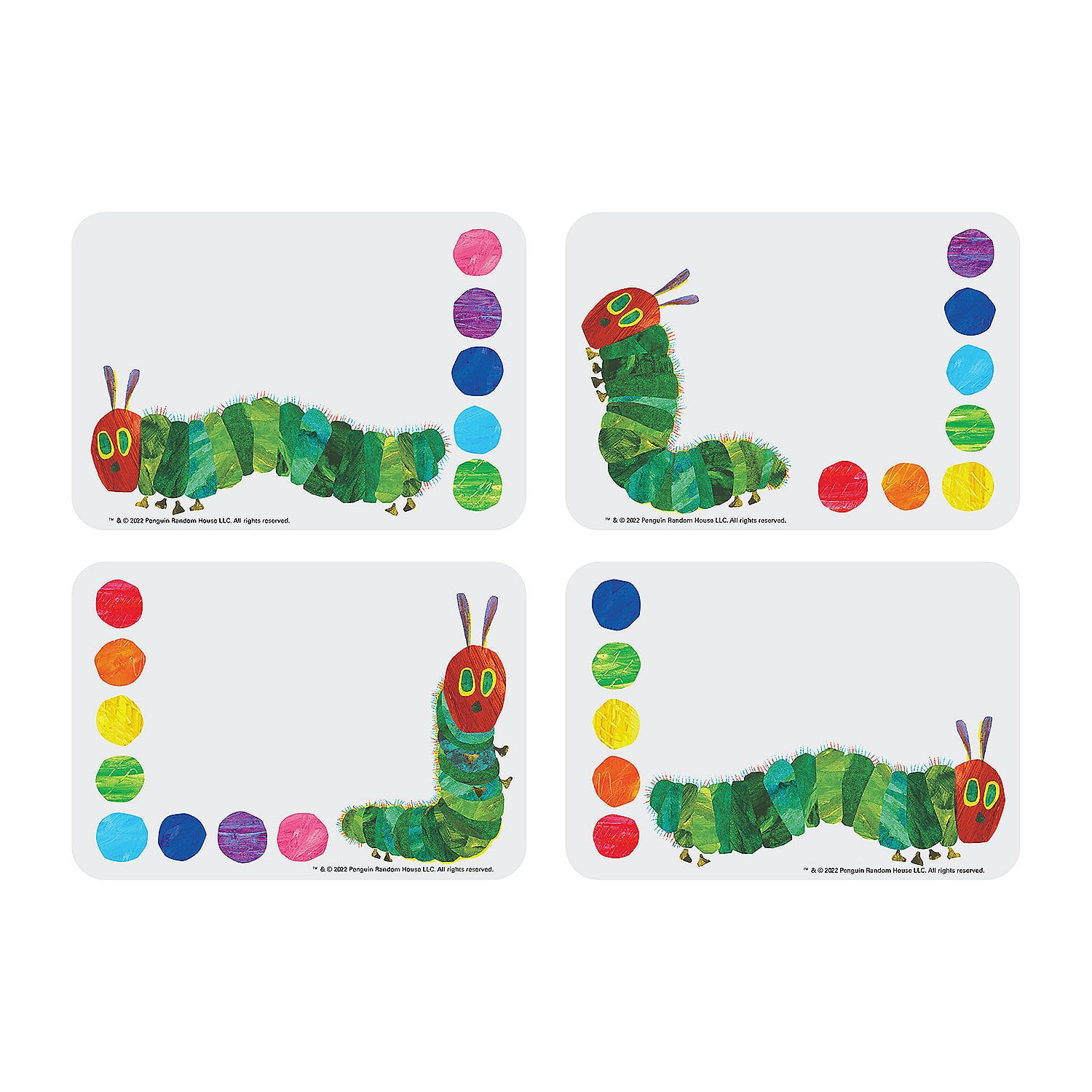 5" x 3 1/2" World of Eric Carle The Very Hungry Caterpillar Name Tags ...