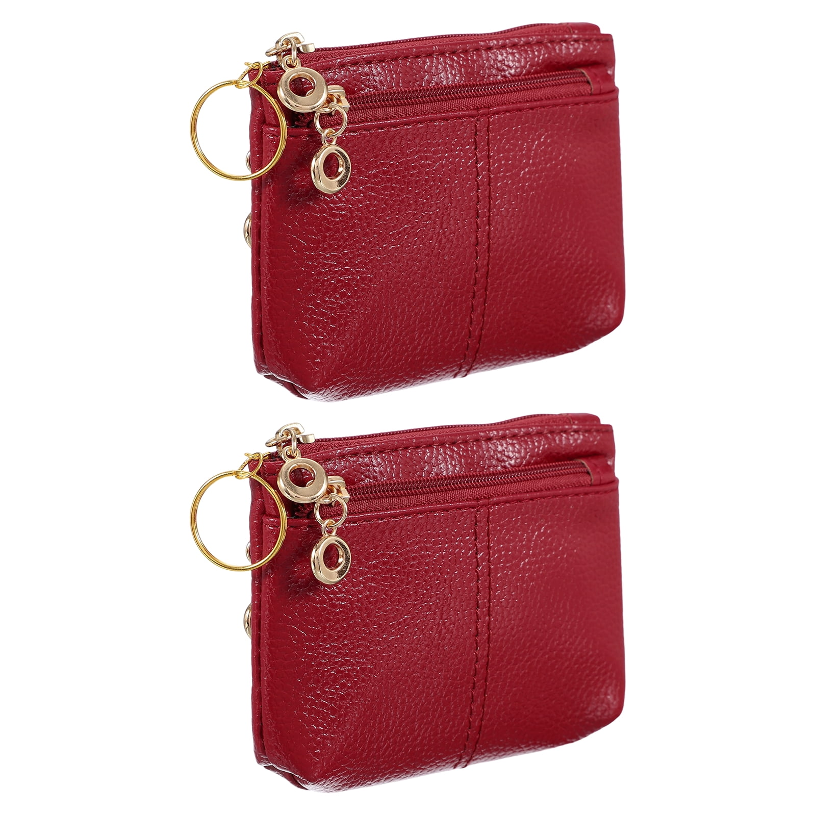 5" x 3.5" Coin Purse Pouch, 2Pcs Leather Change Purses Small Organizer ...