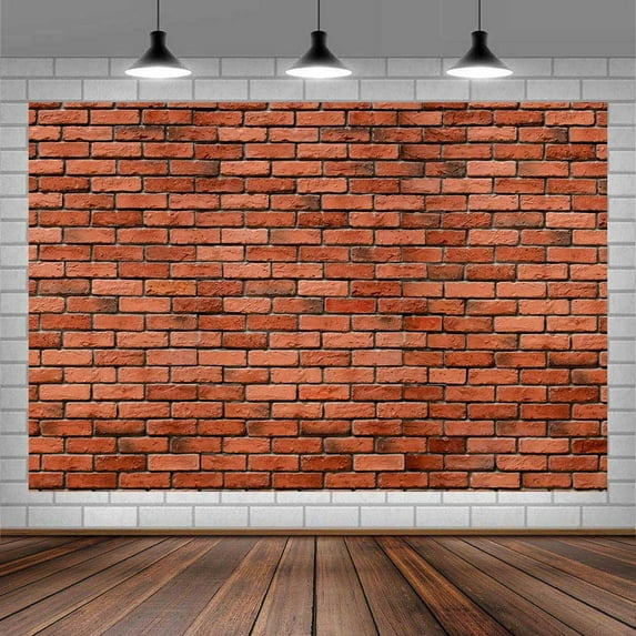 5 x 3 ft Brick Wall Backdrop Primary Color Brick Photograph Backdrops ...