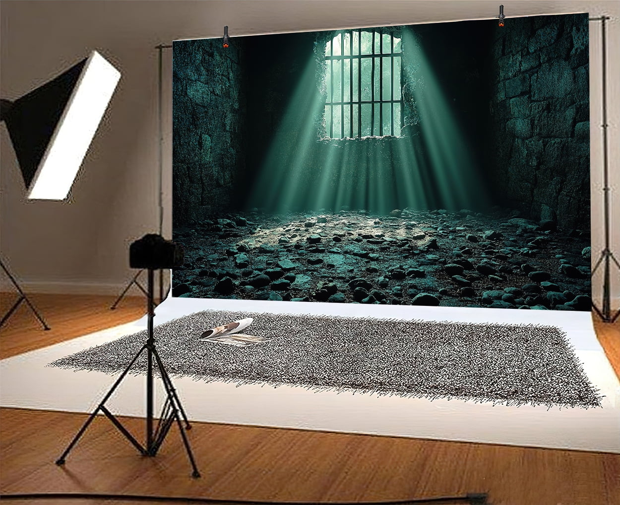 5 x 3 ft Medieval Castle Dungeon Photography Backdrop, Ancient Jail ...