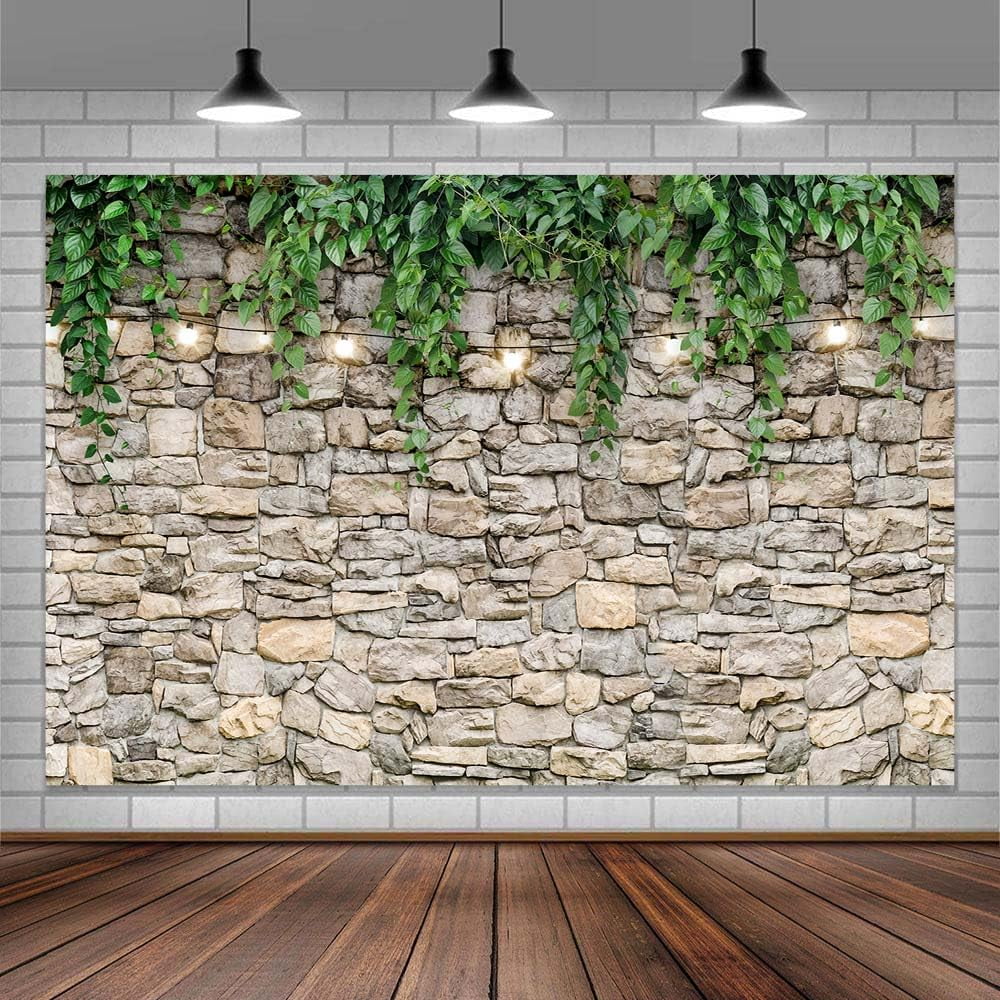 5 x 3 ft Stone Brick Wall Photo Backdrop Photography Background ...