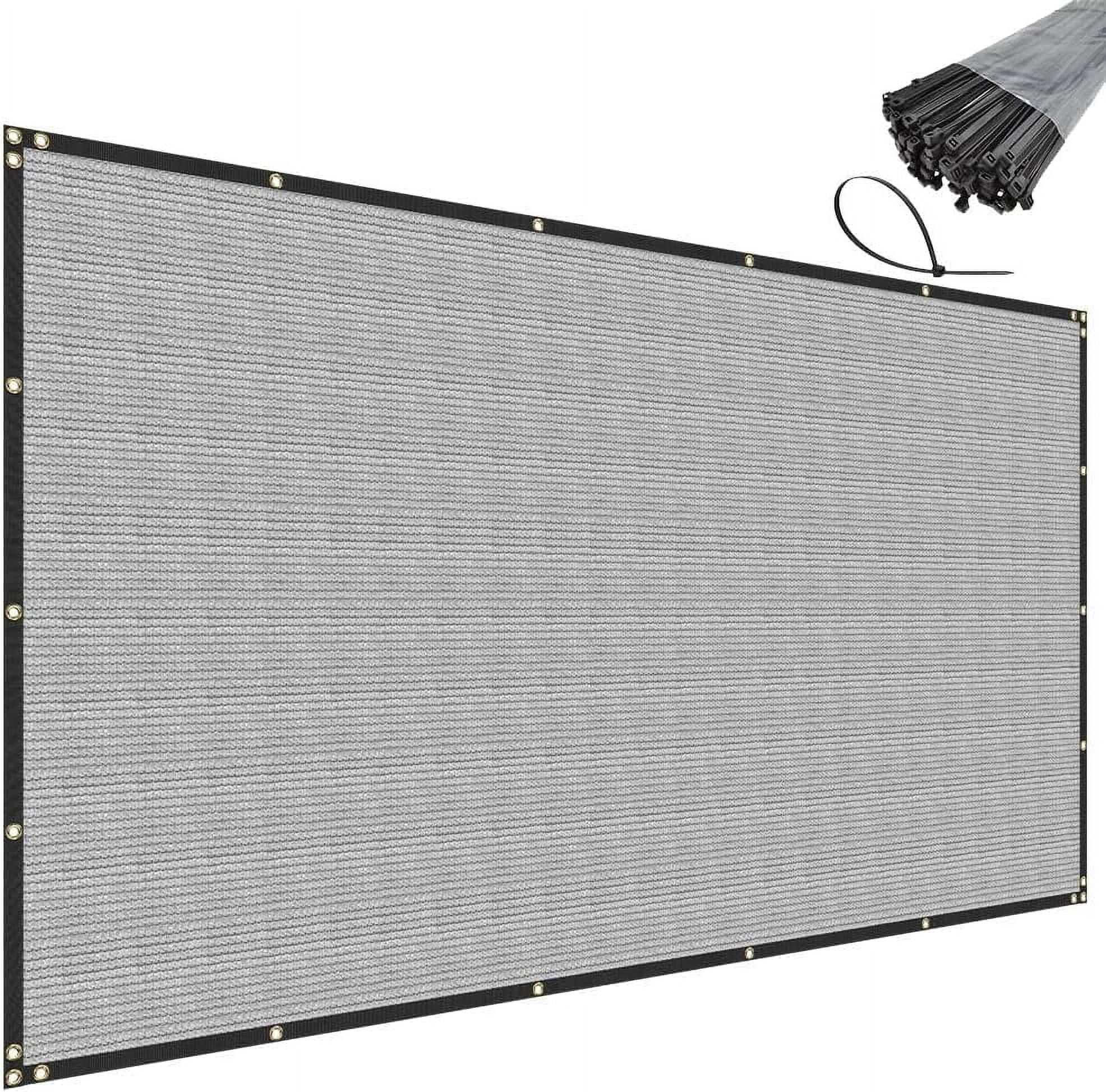 5' x 33' Grey Privacy Fence Screen, Heavy Duty Windscreen Net Shade ...