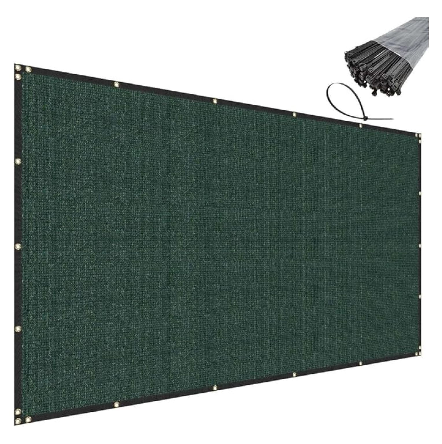 5' x 43' Green Privacy Fence Screen Heavy Duty Windscreen Mesh Fencing ...
