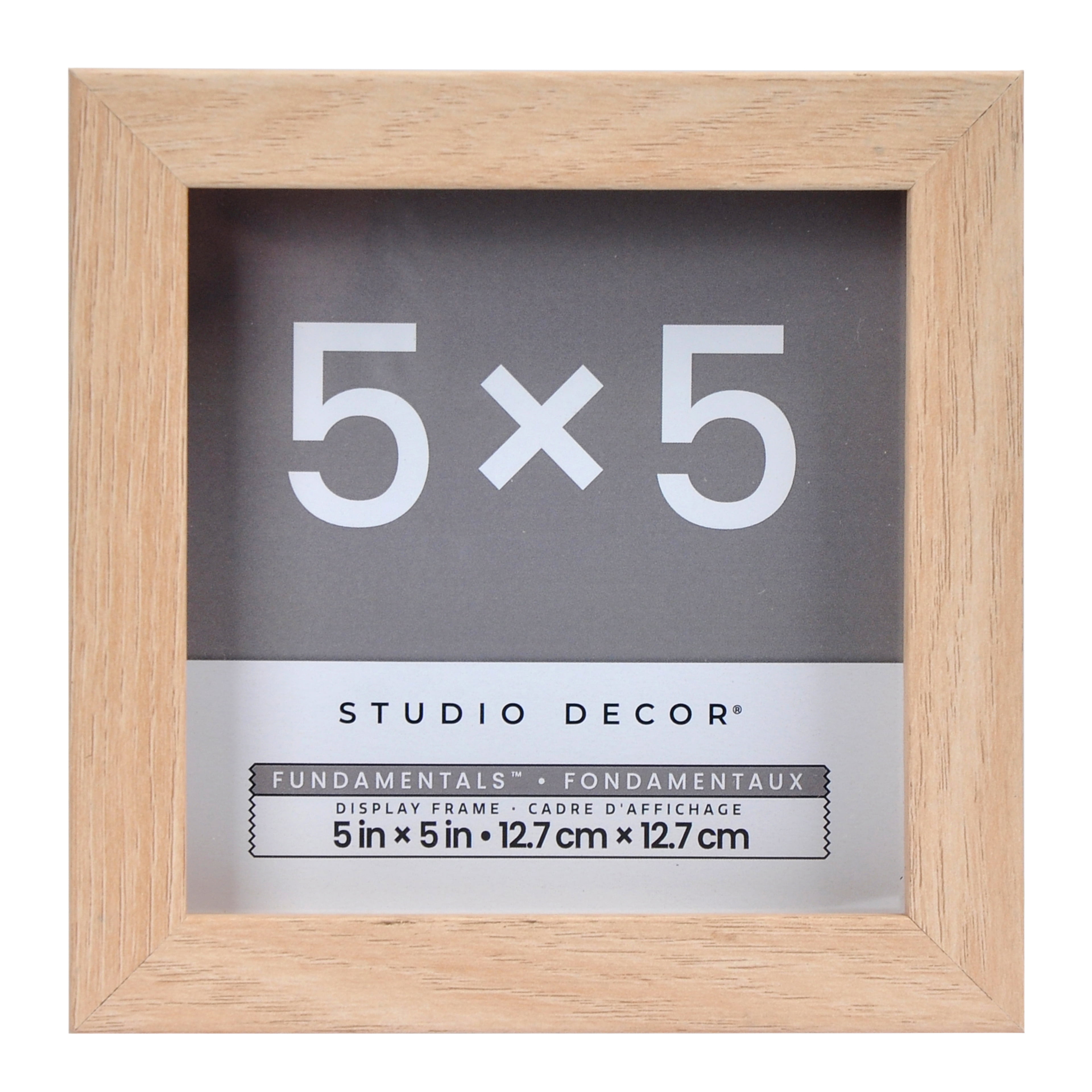 5" x 5" Natural Wood Grain Display Picture Frame by Studio Décor ...