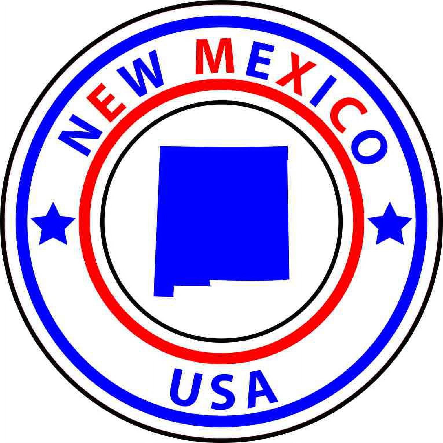 5 x 5 State Circle New Mexico Sticker Vinyl Bumper Sticker Sign Hobby ...