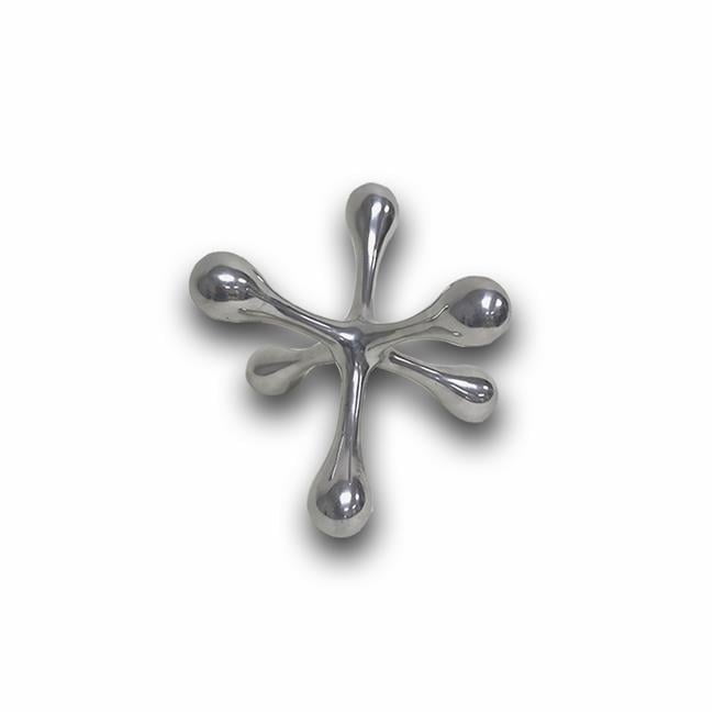 5 x 5 x 4 in. Silver Cantillo Small Decorative Jack Sculpture - Walmart.com