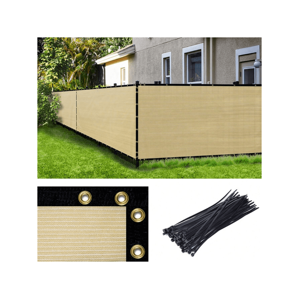 5'x 50 'Fence Privacy Barrier, Commercial Standard Heavy Duty Windproof ...