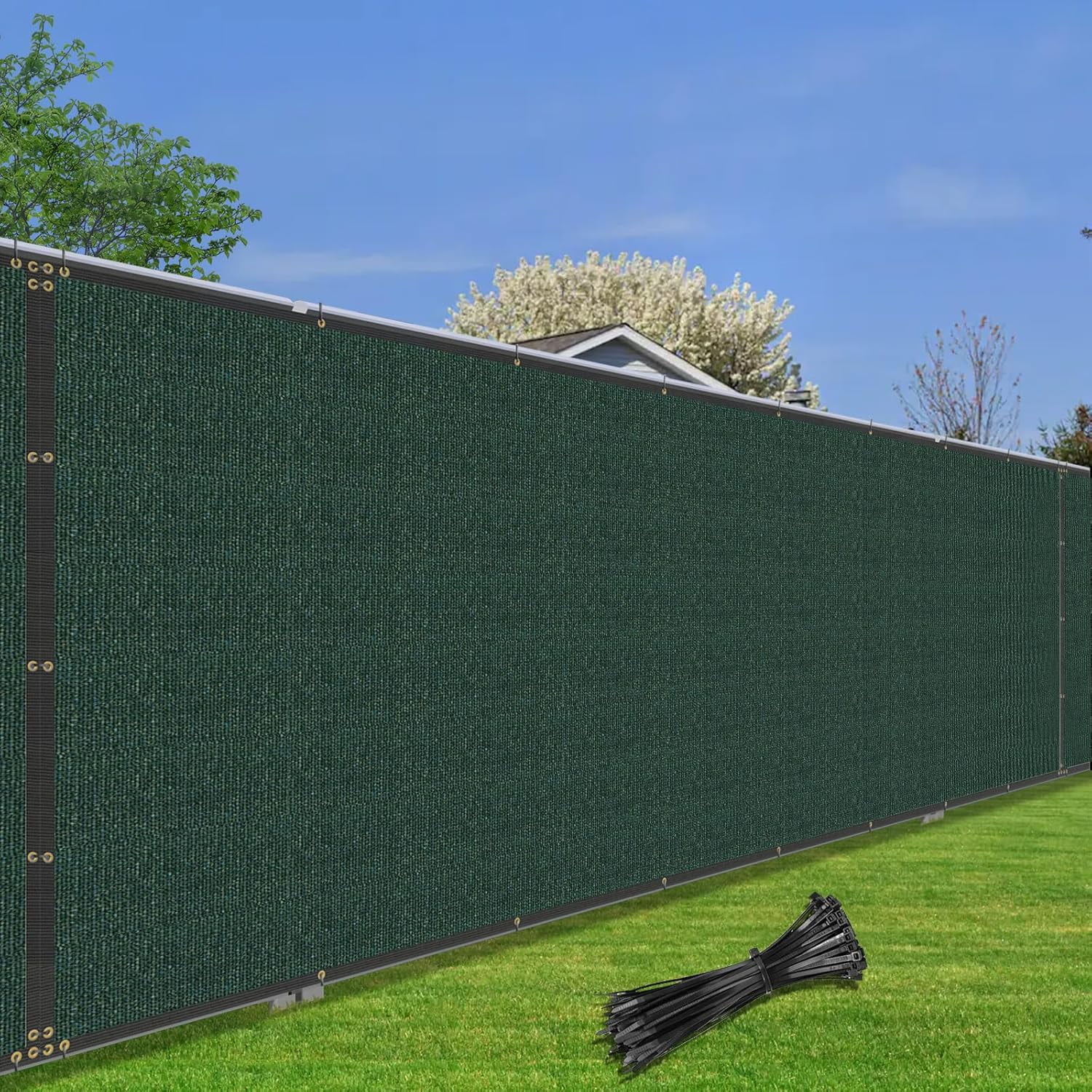 5' x 66' Fence Privacy Screen Heavy Duty Windscreen Fencing Mesh Shade ...