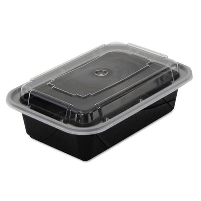 5 x 7.25 x 2 in. Versatile Container - Black & Clear, 24 oz. - Walmart.com
