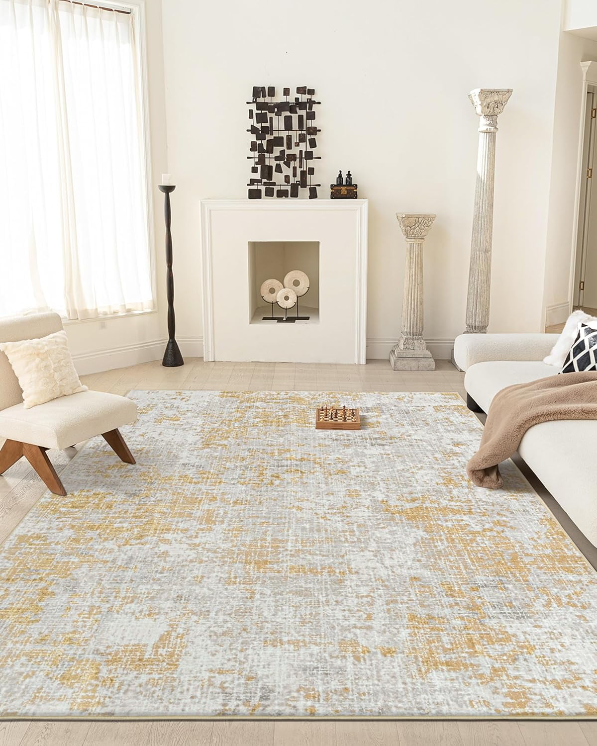 5 x 7 Area Rug for Living Room Bedroom Washable Rugs with Non Slip ...