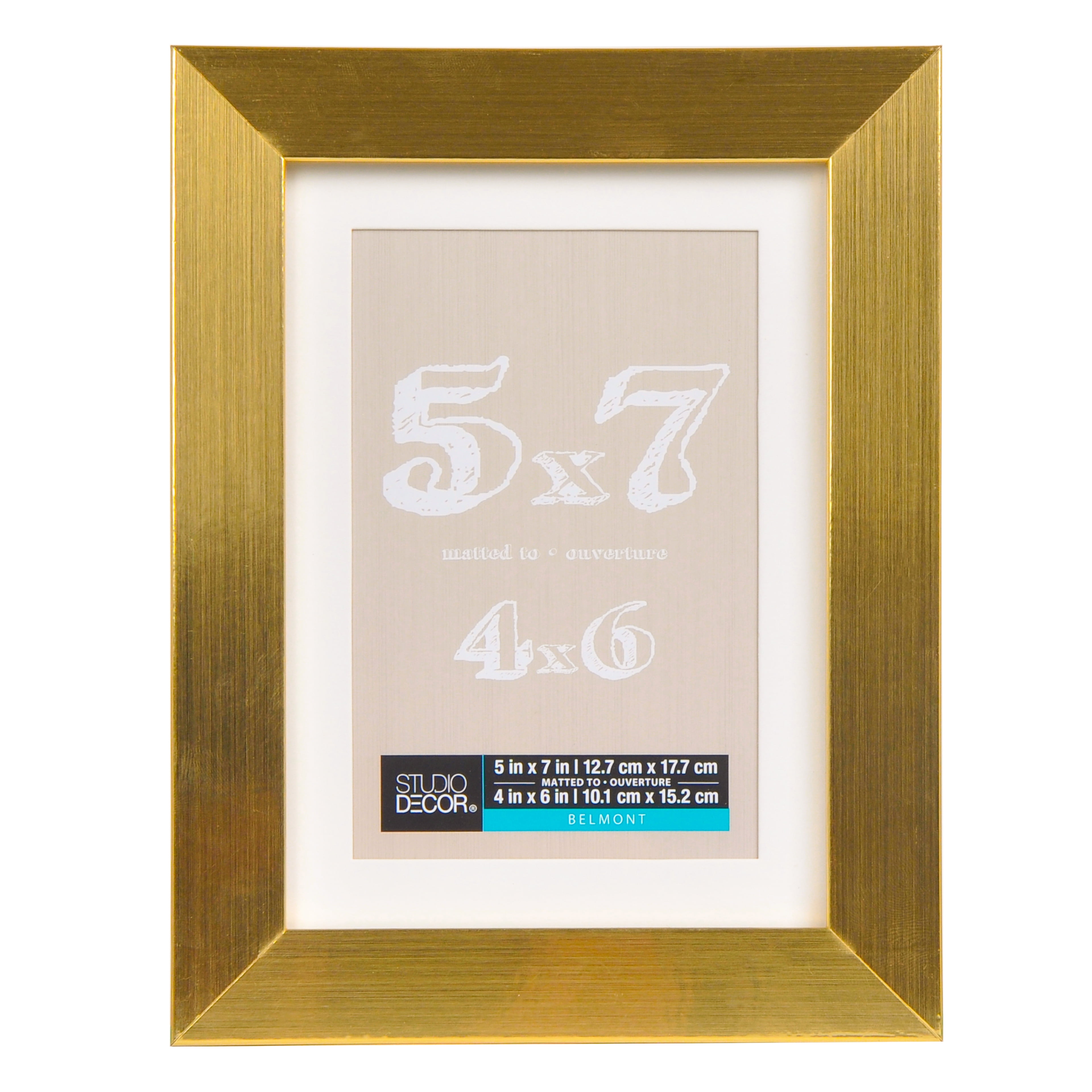 5" x 7" Belmont Picture Frame with Mat by Studio Décor - Pre-attached ...