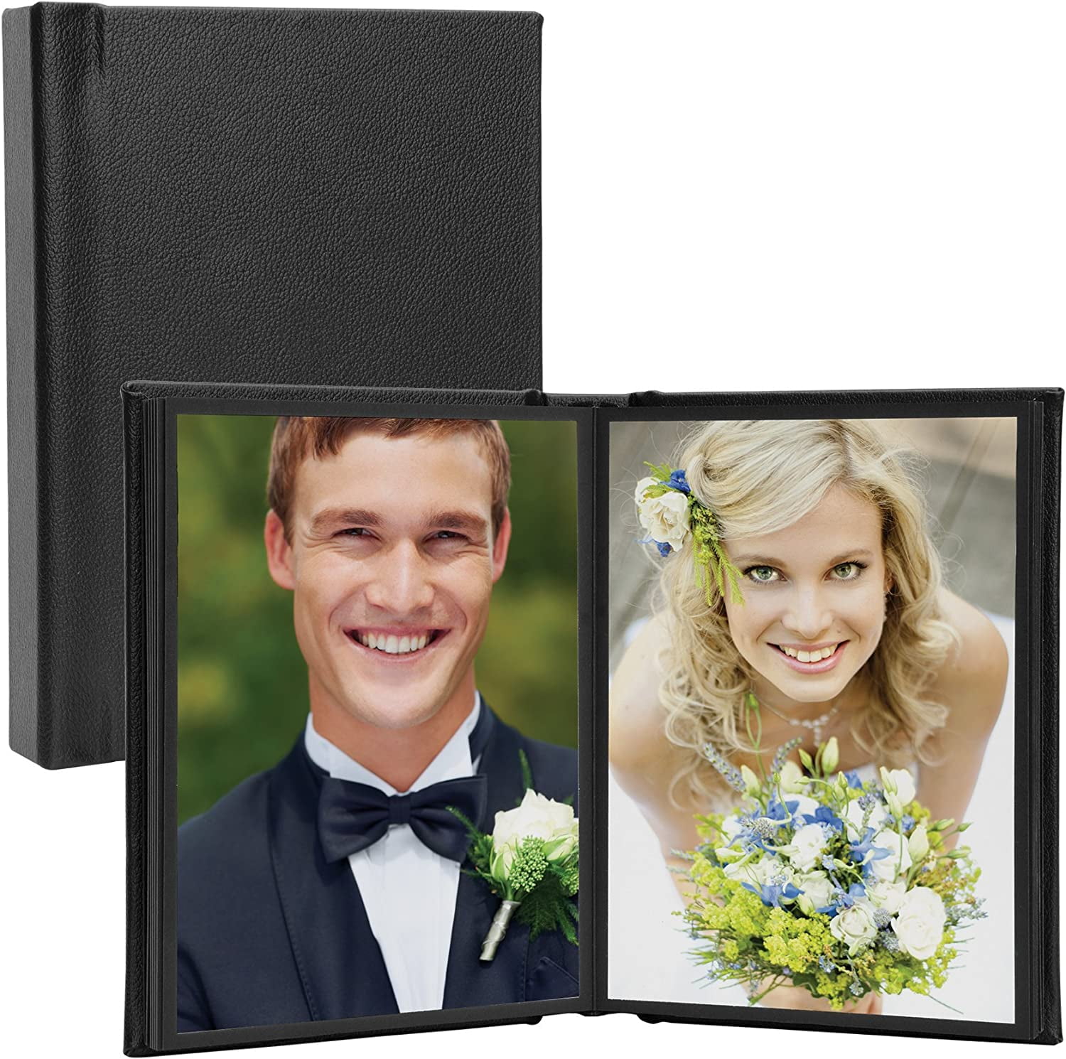 5" x 7" Black Vertical Self-Stick Photo Albums - Pack of 12 - Walmart.com