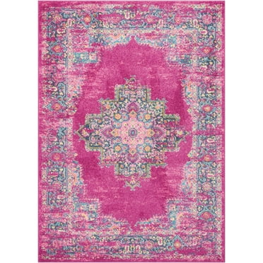 SAFAVIEH Bellagio BLG541C Handmade Pink / Navy Rug - Walmart.com
