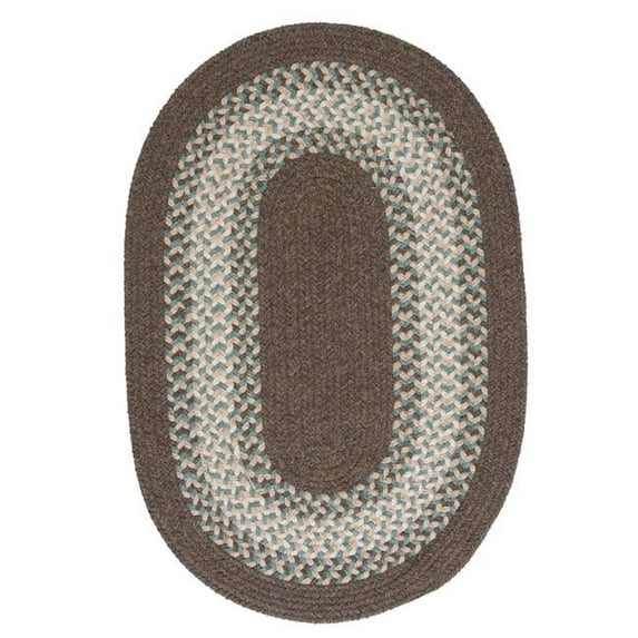 5 x 7 ft. North Ridge Wool-Blend Braided Rug, Bark - Walmart.com