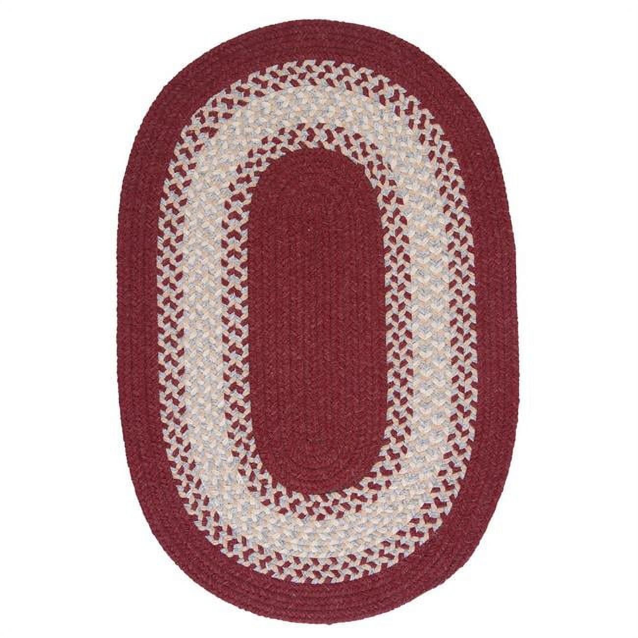 5 x 7 ft. North Ridge Wool-Blend Braided Rug, Berry - Walmart.com
