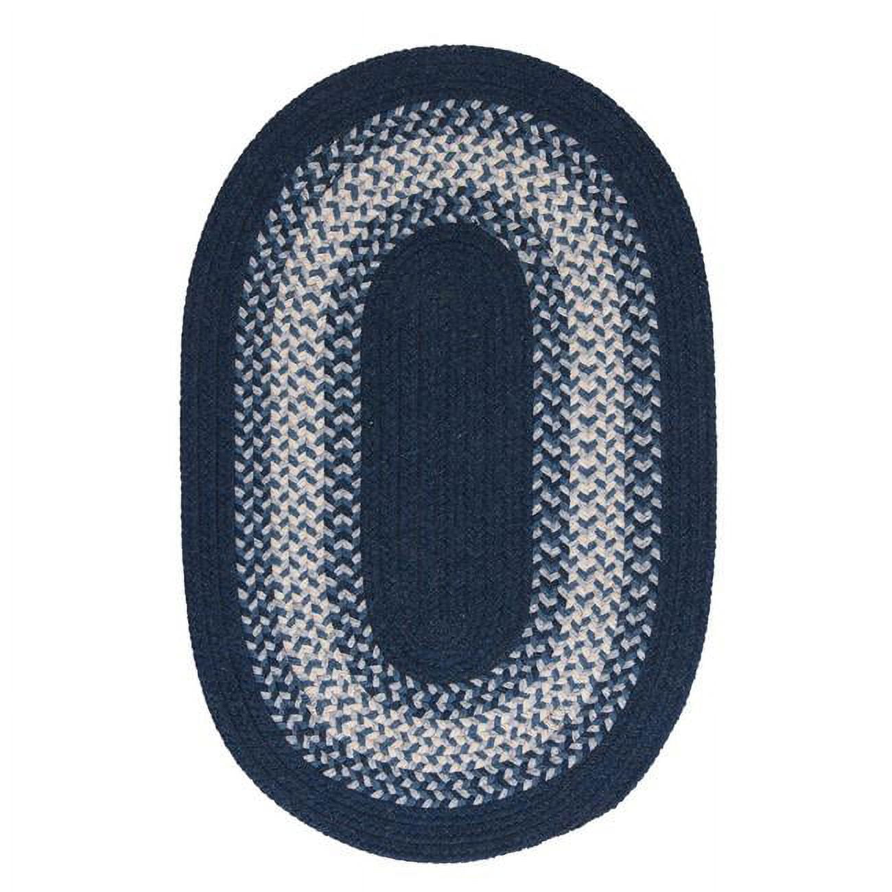 5 x 7 ft. North Ridge Wool-Blend Braided Rug, Navy - Walmart.com