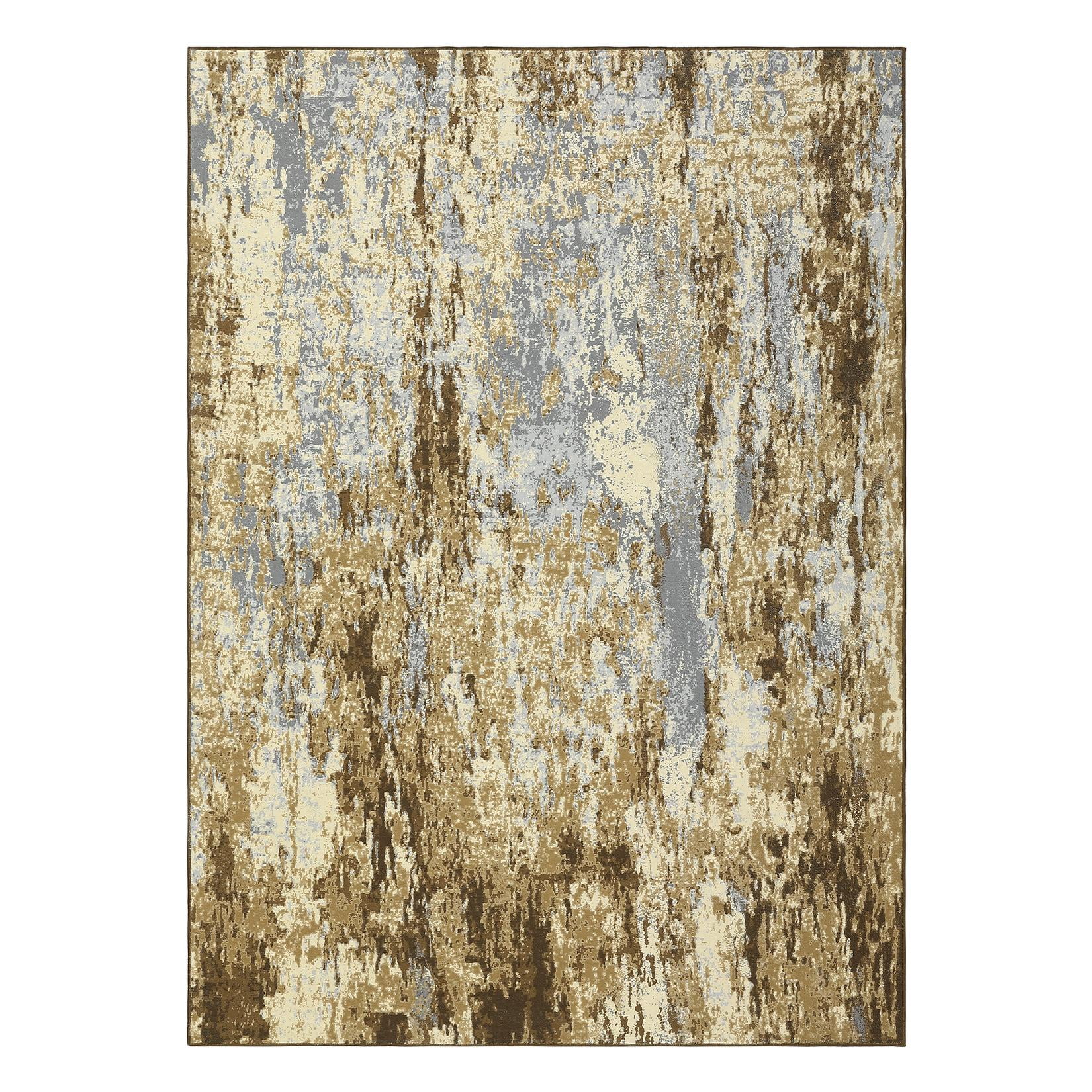 5 x 7 ft Polyester Velvet Towel Khaki Rectangular Hallway Bathroom ...