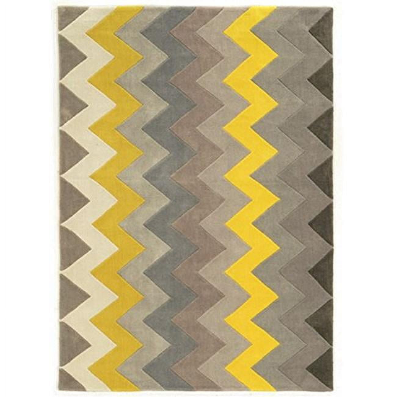 5 x 7 ft. Trio Collection Zig Zag Indoor Area Rug - Grey - Walmart.com