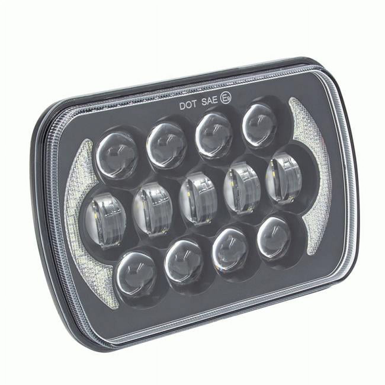 5 x 7 in. 17 LED Black Front Face Vehicle LED Headlights - Walmart.com