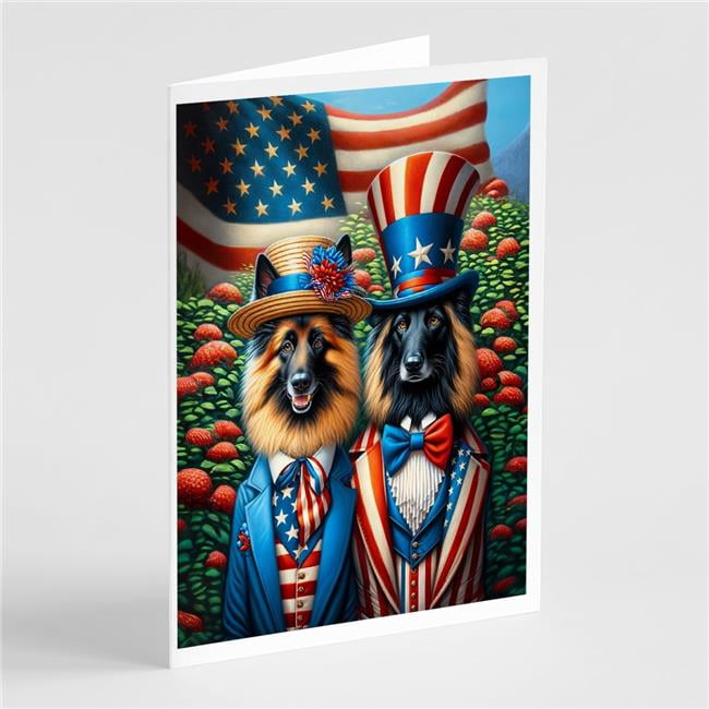 5 x 7 in. All American Belgian Tervuren Greeting Cards - Pack of 8 ...