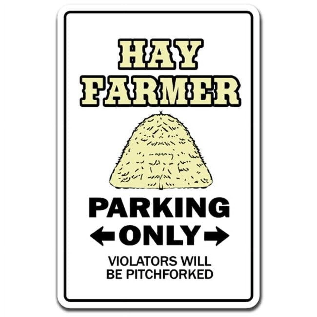 5 x 7 in. Hay Farmer Decal - Farm Ranch Bale Horse Feed Crop Meadow ...