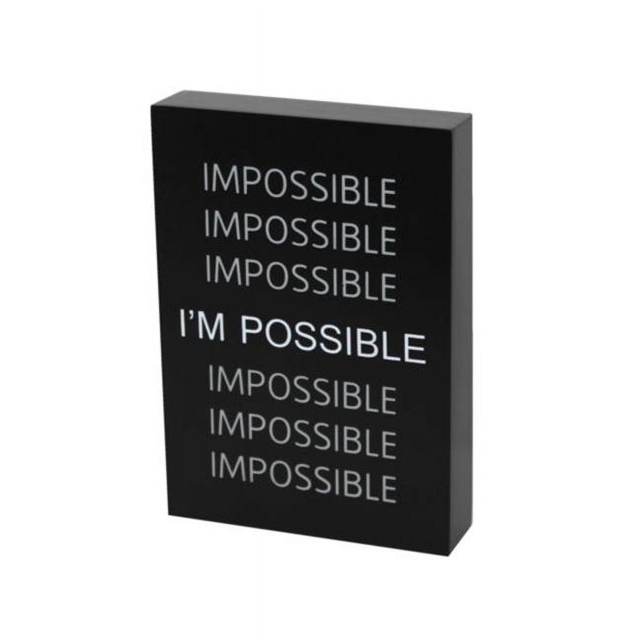 5 x 7 in. MDF Impossible Block Decor Sign, Pack of 16 - Walmart.com