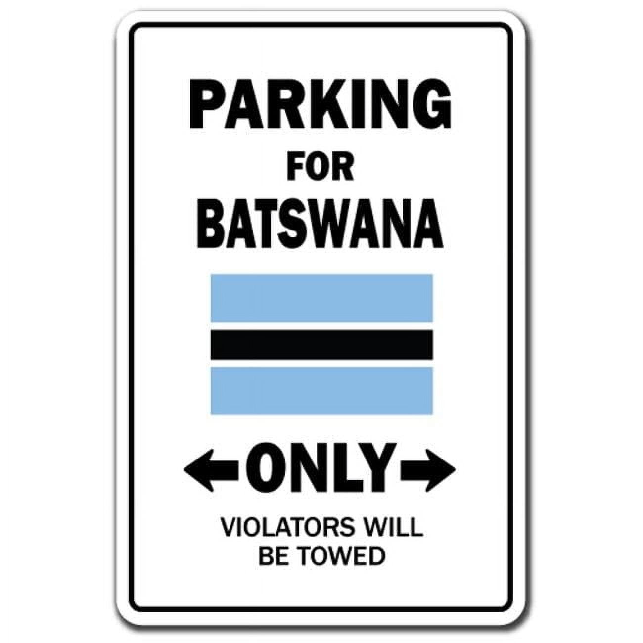5 x 7 in. Parking for Batswana Only Decal - Botswana Flag National Pride Love - Walmart.com