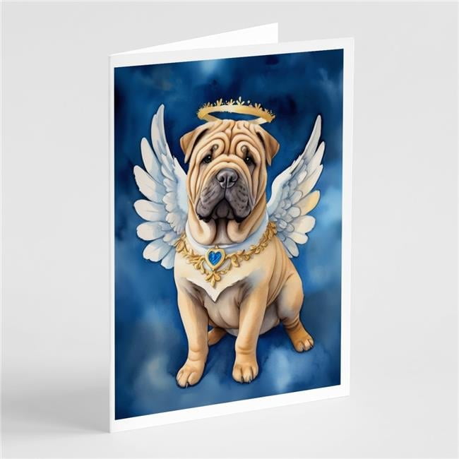 5 x 7 in. Shar Pei My Angel Greeting Cards - Pack of 8 - Walmart.com