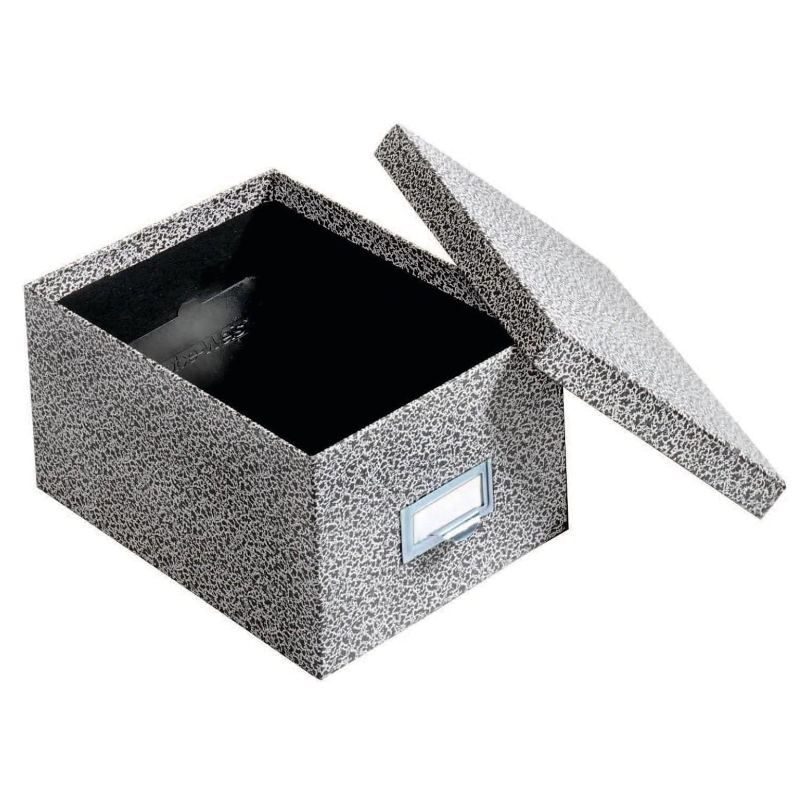 5 x 8 Inches Fiberboard Index Card Storage Box, Black Agate, for Home ...