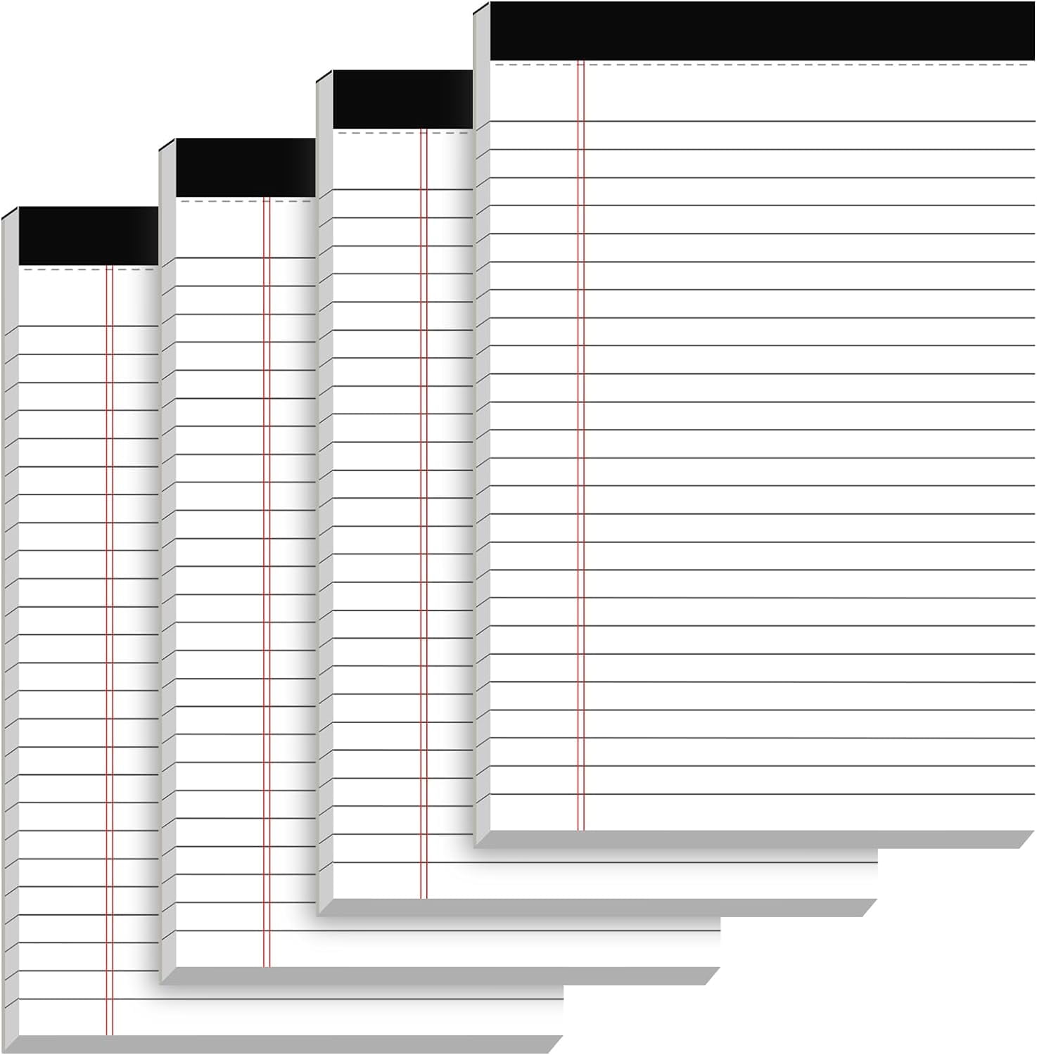 5" x 8" Notepad Writing Pad 4 Pack Notepad 21lb Small Notepad College ...