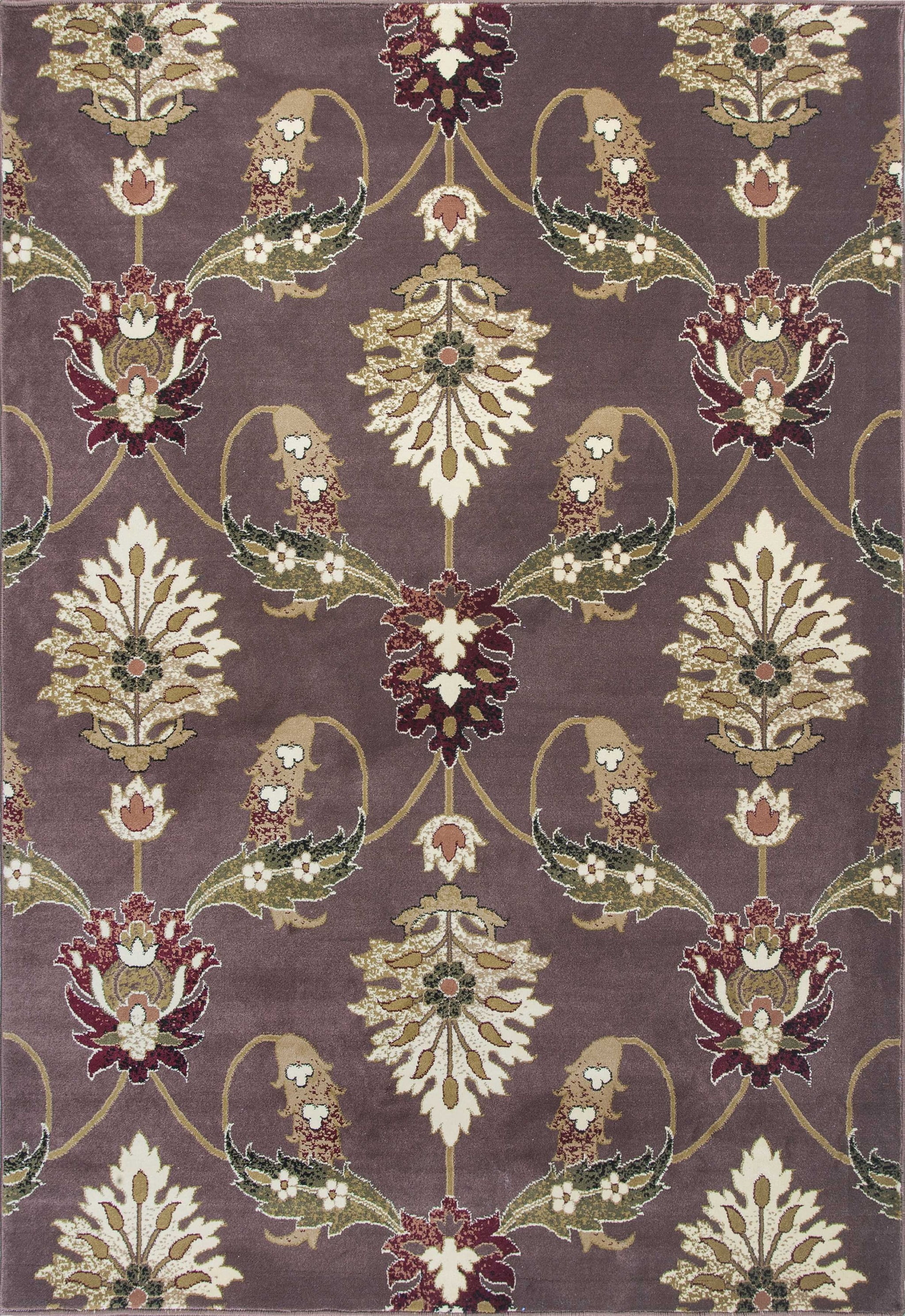 5' x 8' Plum Floral Vine Area Rug - Walmart.com