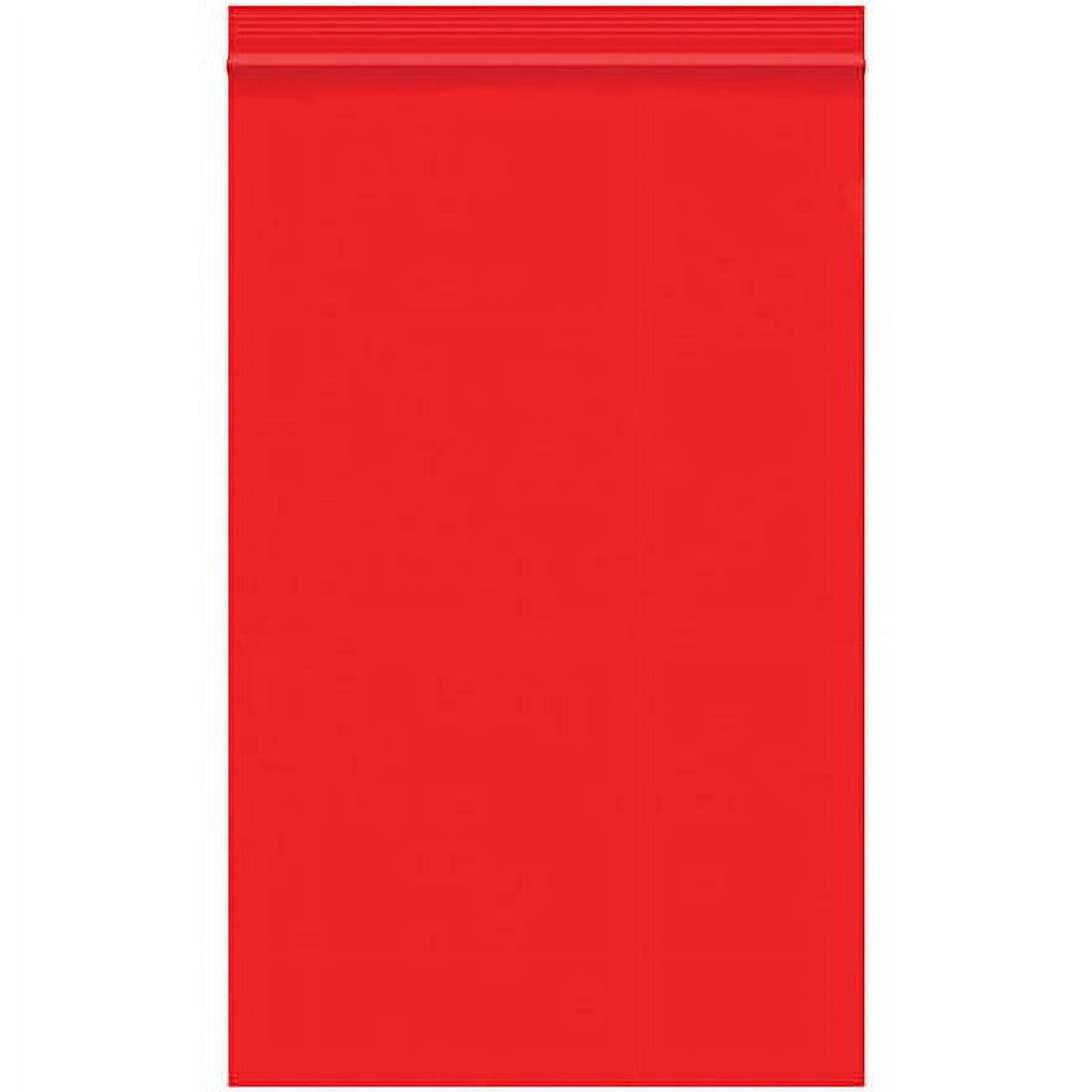 SSBM 5x8", 1000/Case, 2 Mil Red Reclosable Poly Bags for Packaging ...