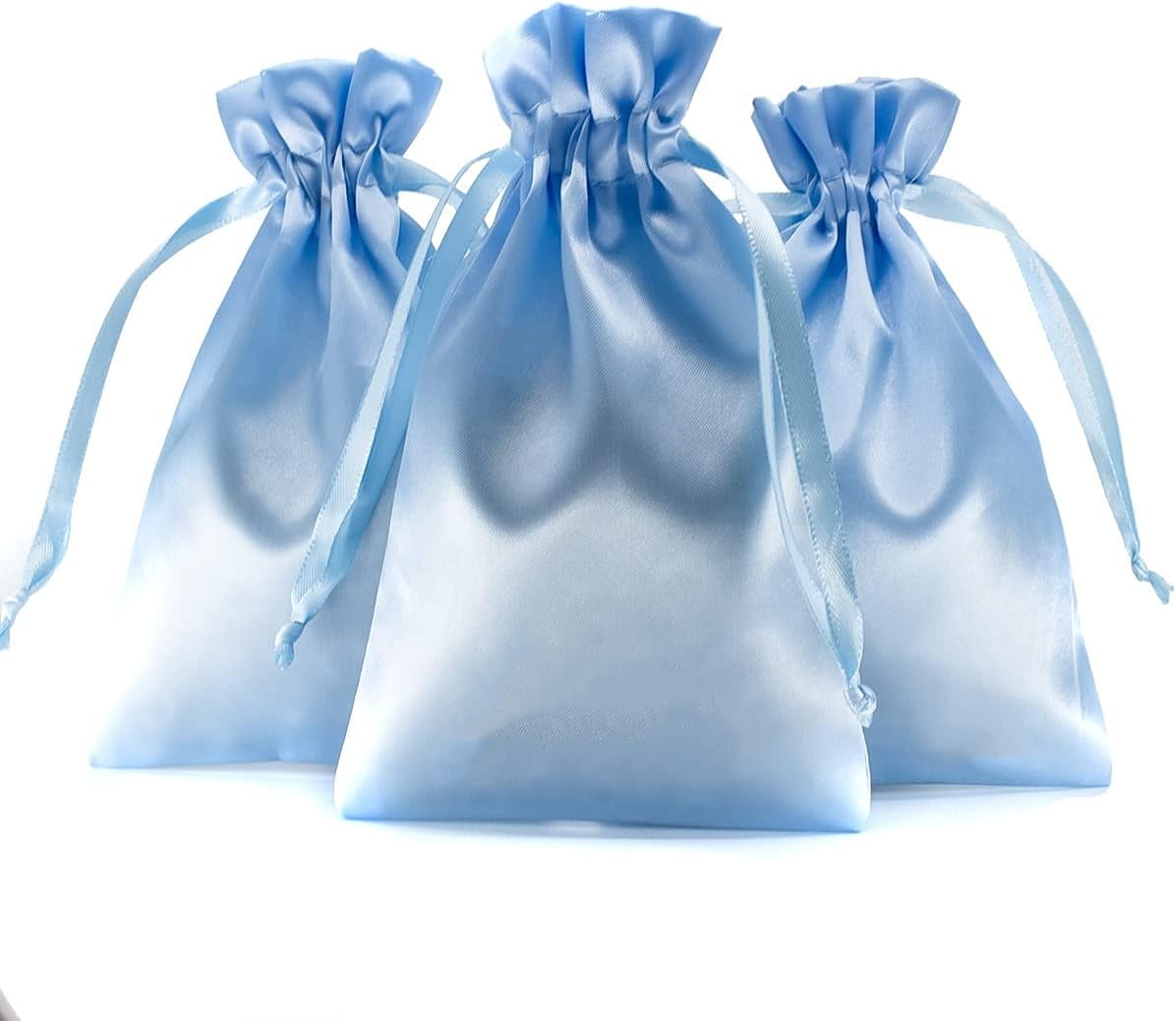 5" x 8" Satin Gift Bags, Jewelry Bags, Wedding Favor Drawstring Baby ...