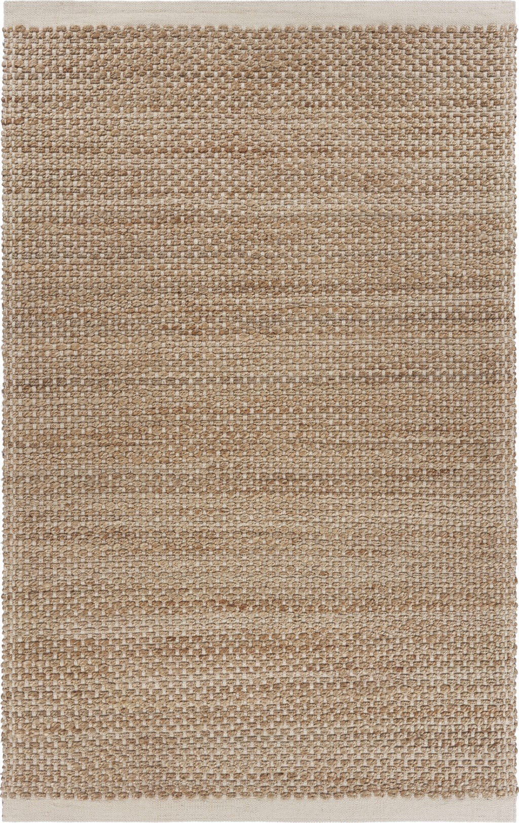 5â€™ x 8â€™ Tan and White Detailed Woven Area Rug - Walmart.com