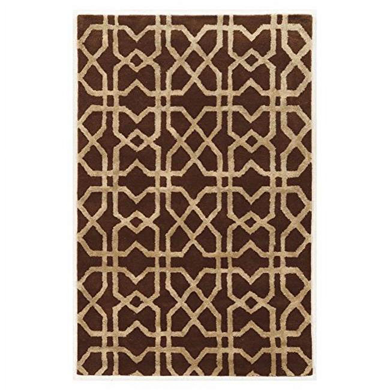 5 x 8 ft. Aspire Wool Xfts Rug - Brown & Beige - Walmart.com