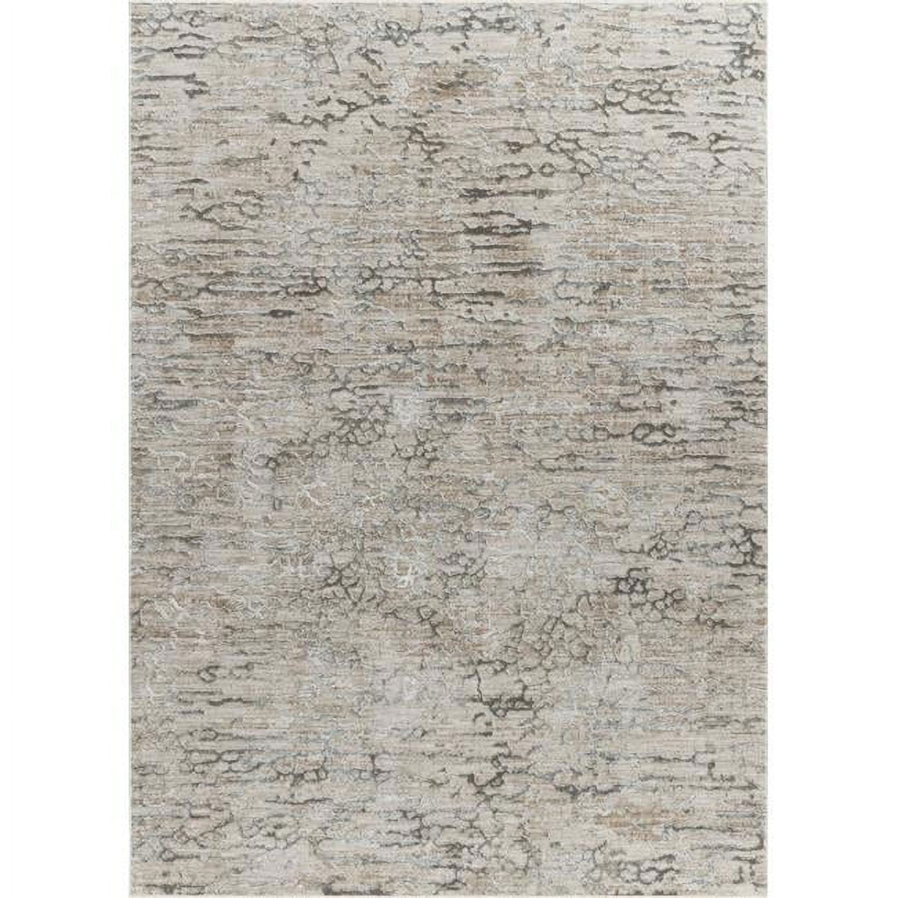 5 x 8 ft. Beige Abstract Stain Resistant Rectangle Area Rug - Beige - 5 ...