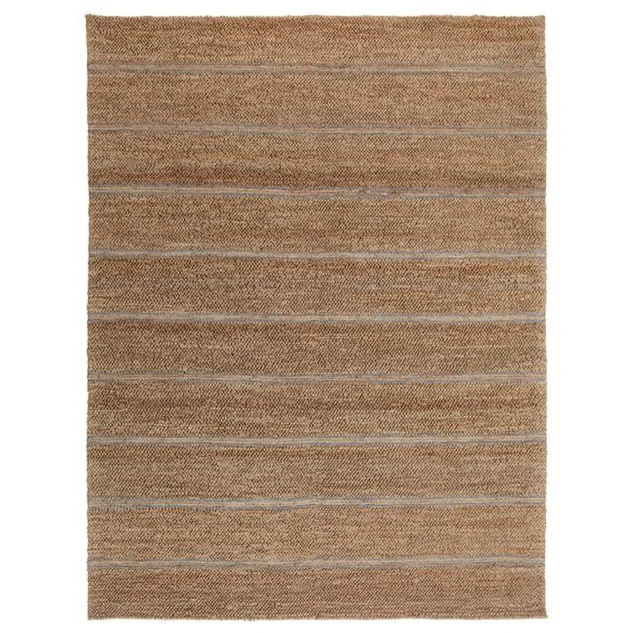 5 x 8 ft. Gray Striped Hand Loomed Rectangle Area Rug - Walmart.com