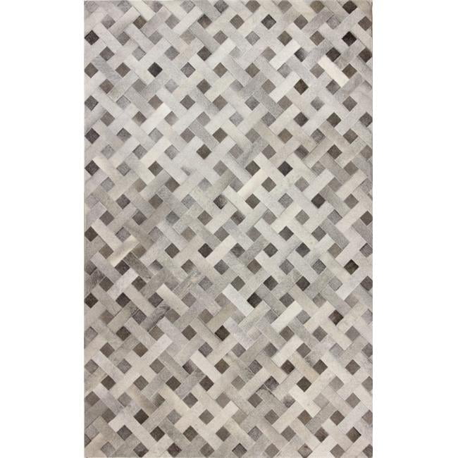 5 x 8 ft. Santa Fe Collection Contemporary Leather Hand Stitched Area ...