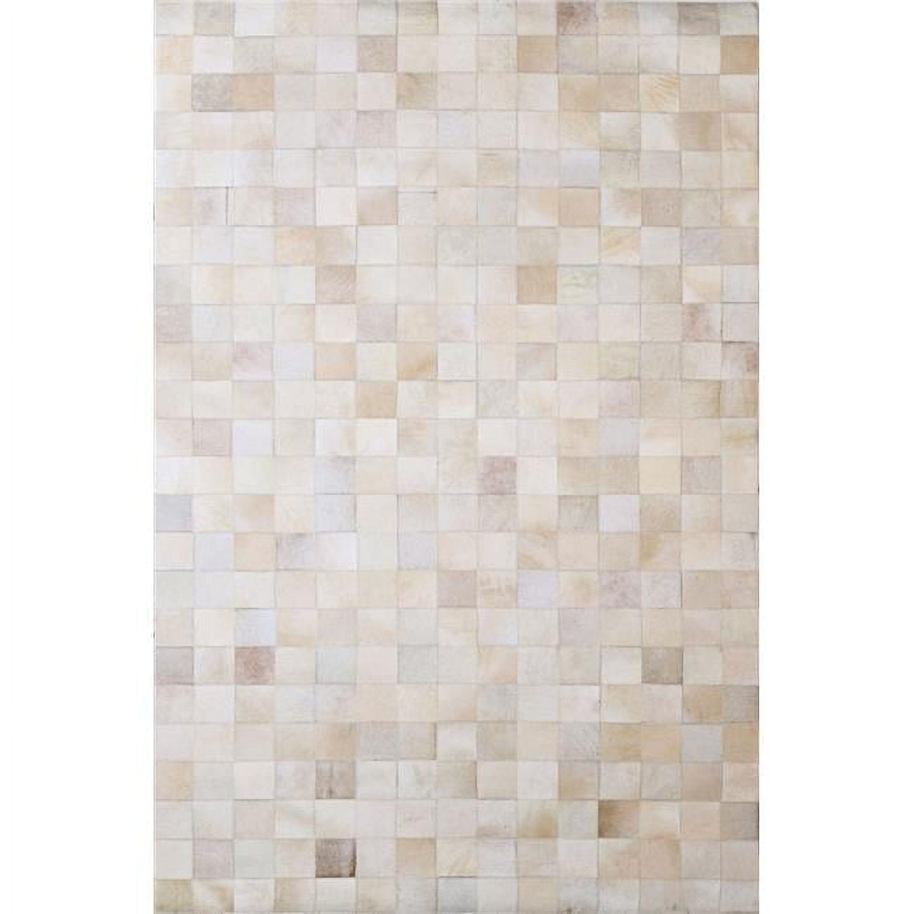 5 x 8 ft. Santa Fe Contemporary Leather Hand Stitched Camel Rectangle ...